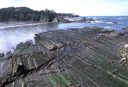 Wave-cut bench, Sunset Bay, Oregon – Geology Pics