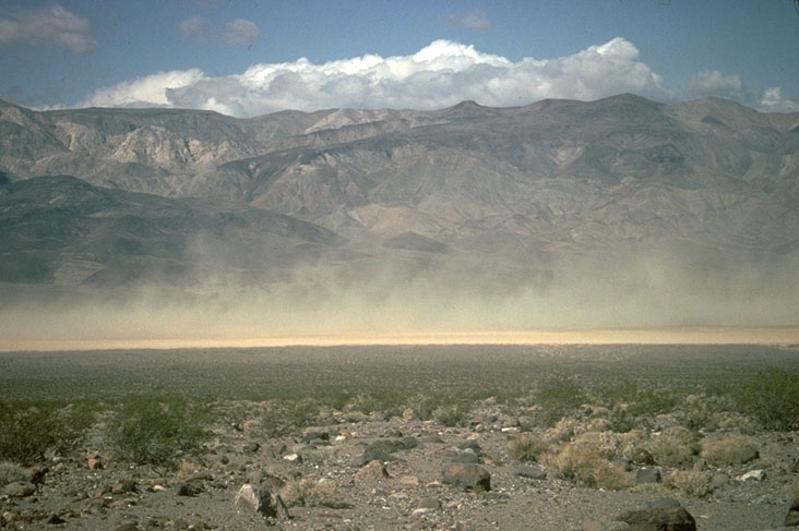 Dust Storm, Mojave Desert, California – Geology Pics