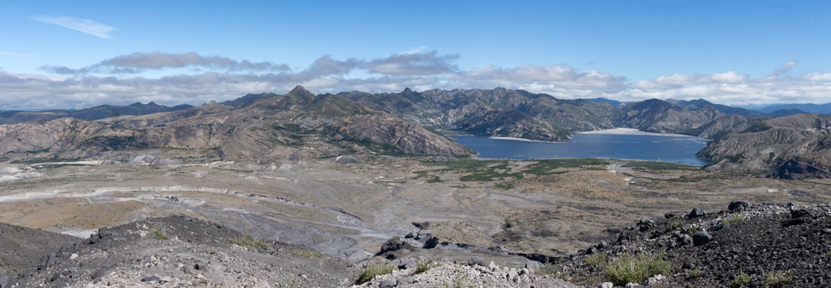 panorama to north from Mt. St. Helens crater – Geology Pics