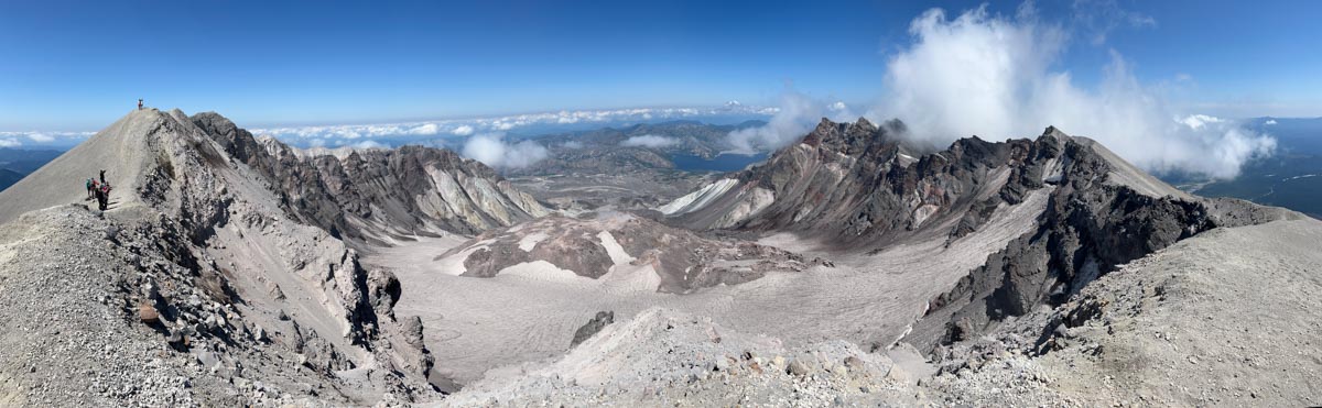 Mt. St. Helens crater, WA (Pan) – Geology Pics